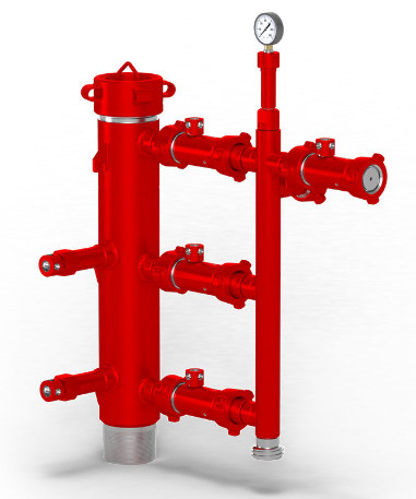 Dual Plug BTC Cement Heads Oilfield Tool Oil Drilling Machine Parts